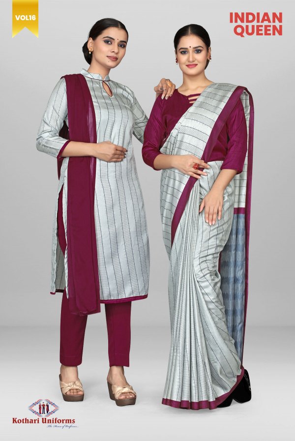 IQ13C - Uniform Sarees | Kothari Uniforms | Indian Queen