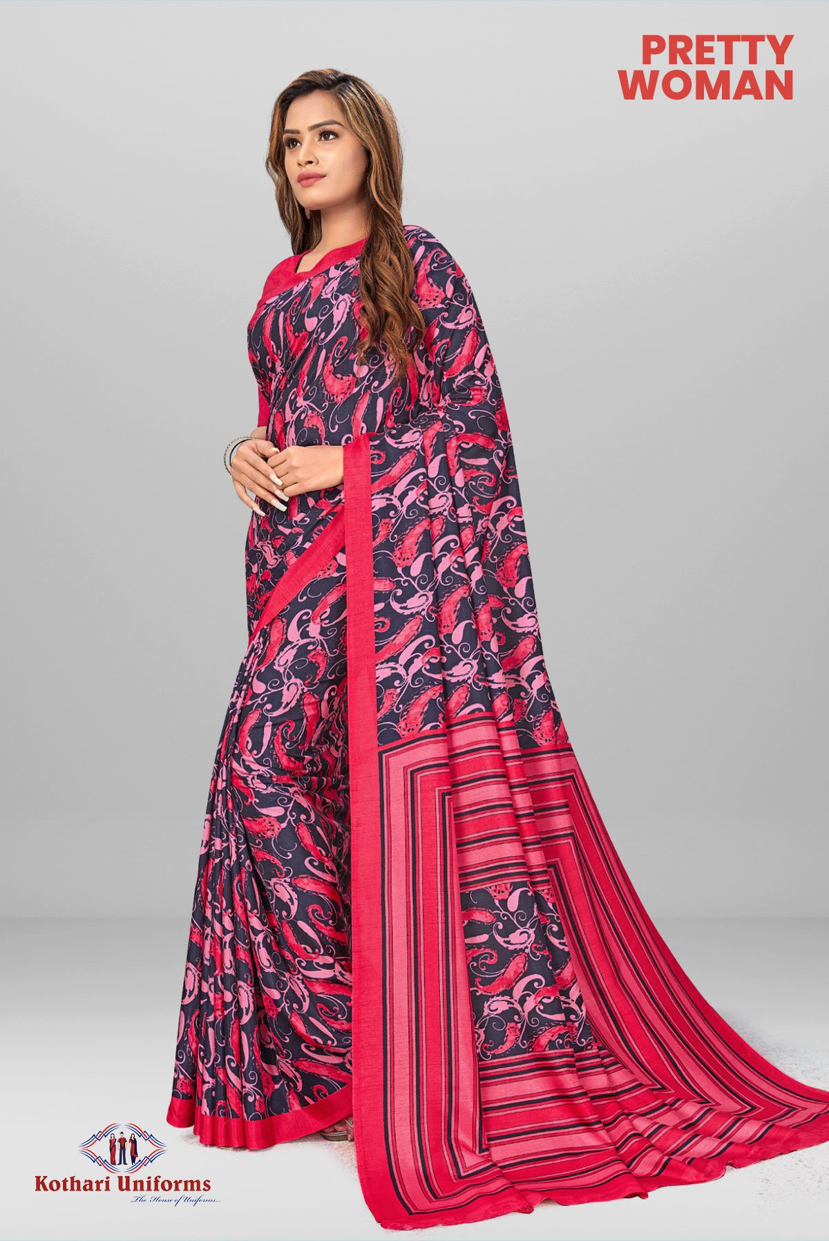 India’s largest Collection of UNIFORM SAREES | Kothari Uniforms, The ...