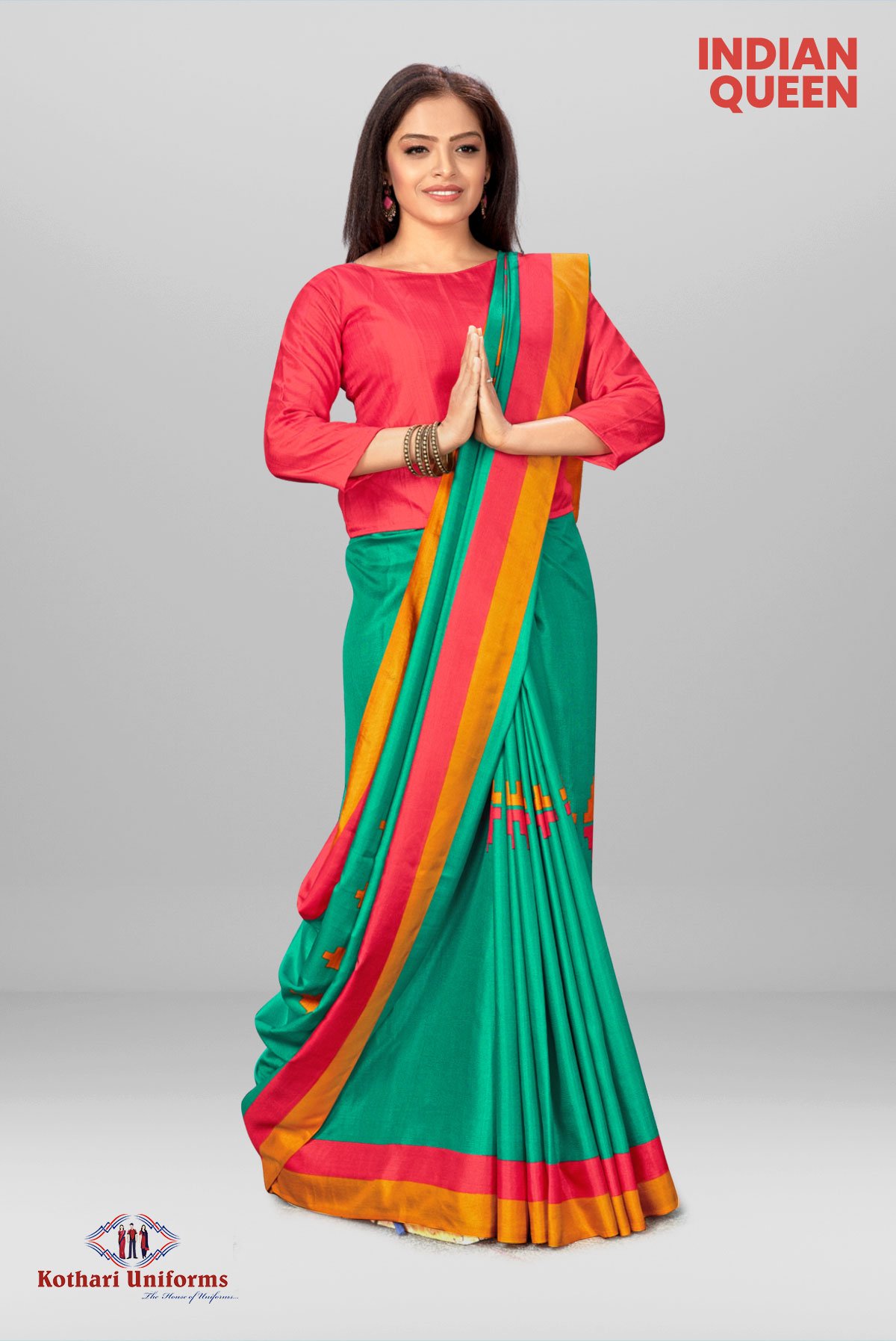 Indian Queen - IQ1D | KOTHARI UNIFORMS | Uniform Sarees