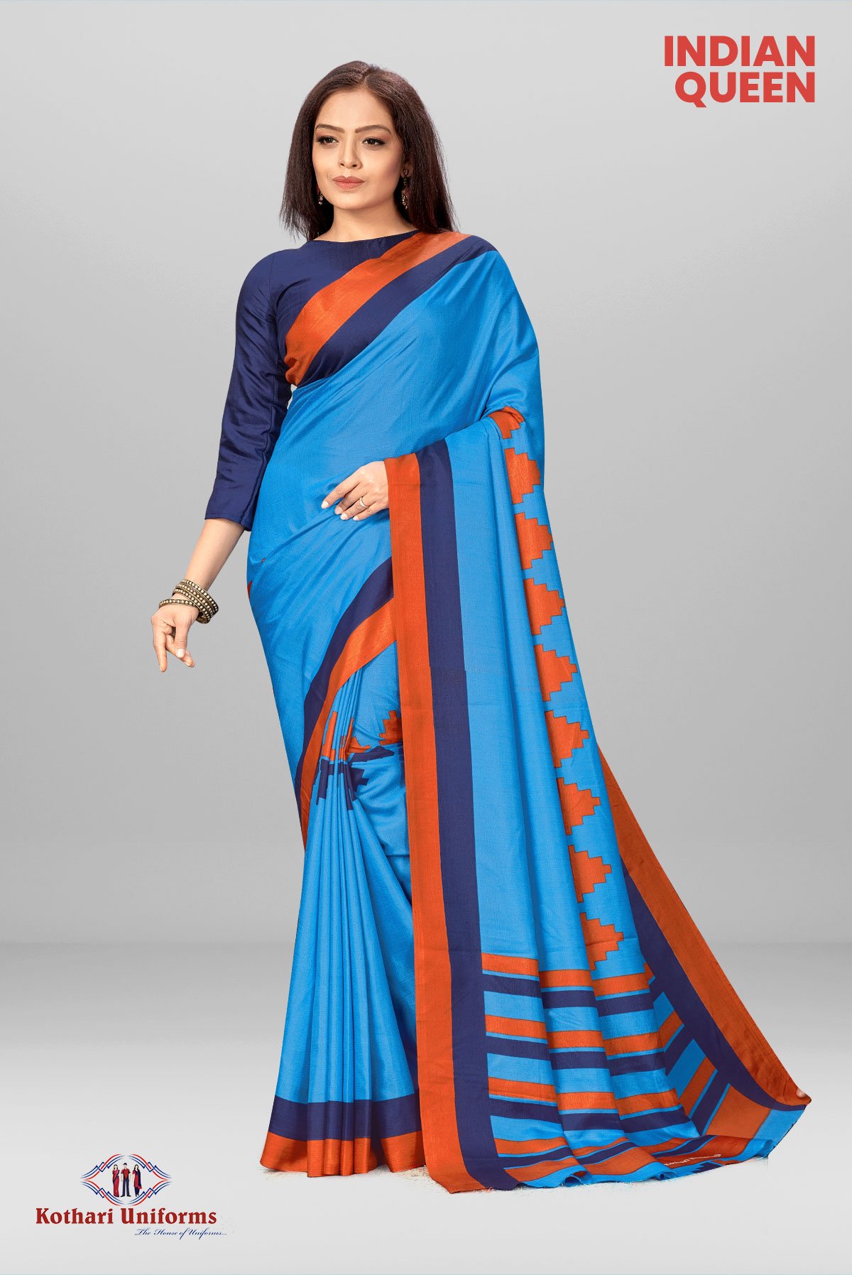 Indian Queen - IQ1D | KOTHARI UNIFORMS | Uniform Sarees