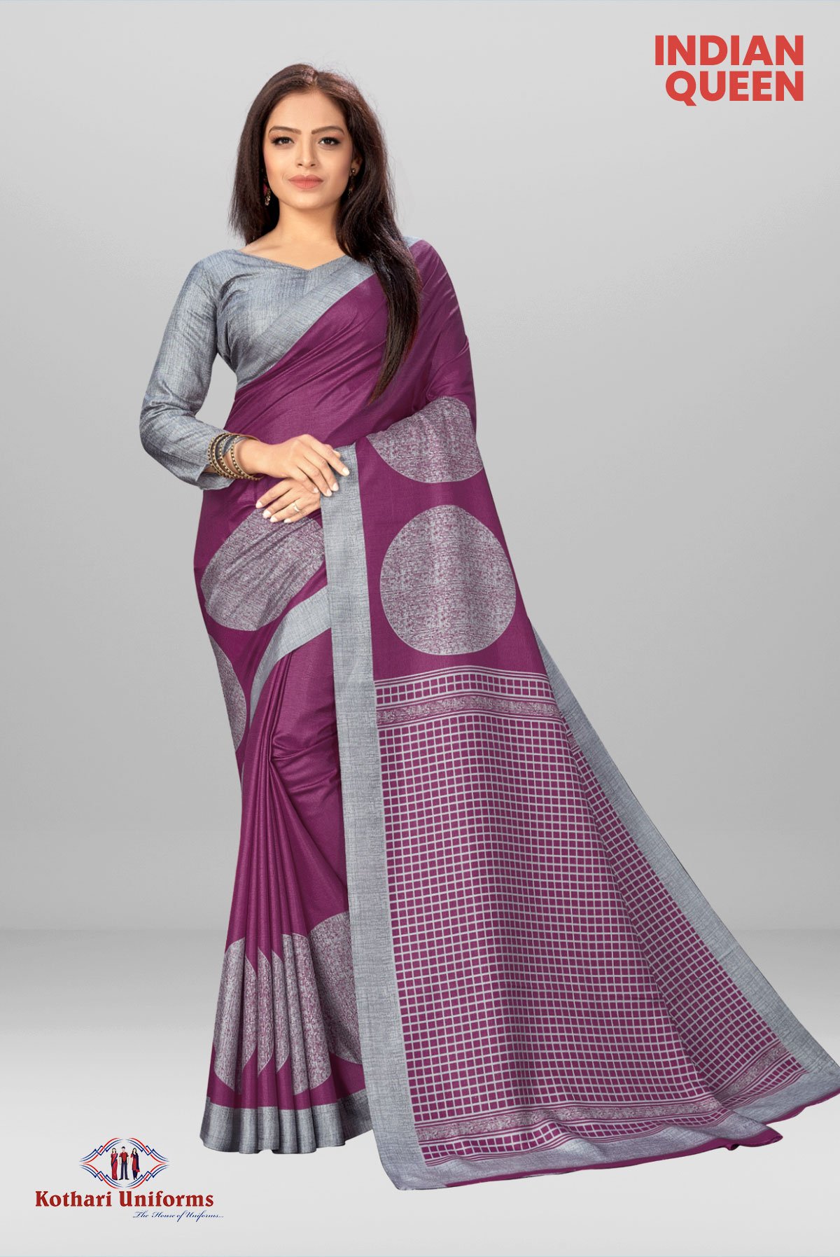 Indian Queen - IQ4B | KOTHARI UNIFORMS | Uniform Sarees