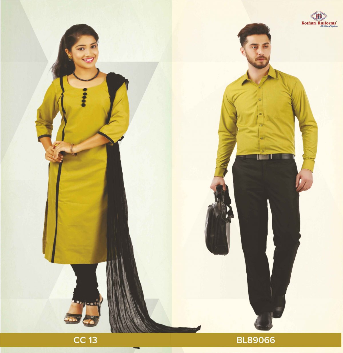 Male & Female Combo CC13 & BL89066 | Kothari Uniforms | Formal Uniforms