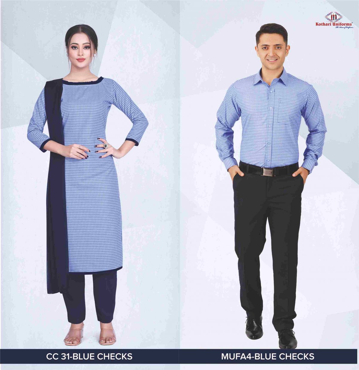 Male & Female Combo CC31 & MUFA 4 | Kothari Uniforms | Formal Uniforms