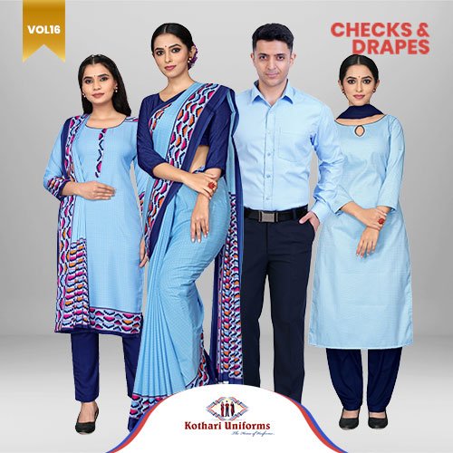 Checks & Drapes - CAD1 Collection | Kothari Uniforms | 1 Team One ...