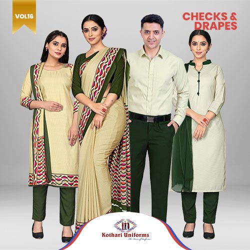 Checks & Drapes - CAD2 Collection | Kothari Uniforms | 1 Team One ...
