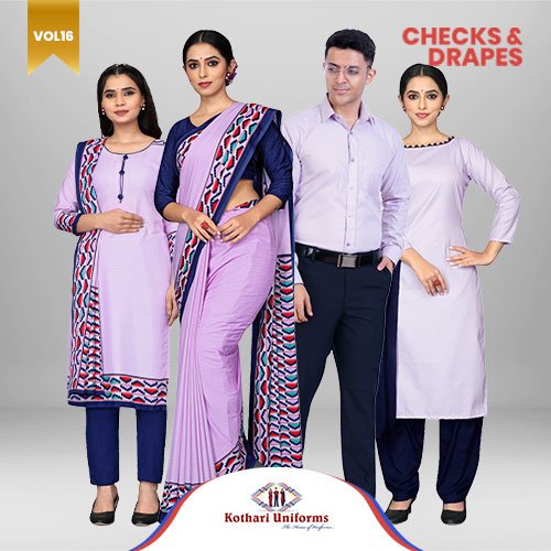 Checks & Drapes - CAD5 Collection | Kothari Uniforms | 1 Team One ...