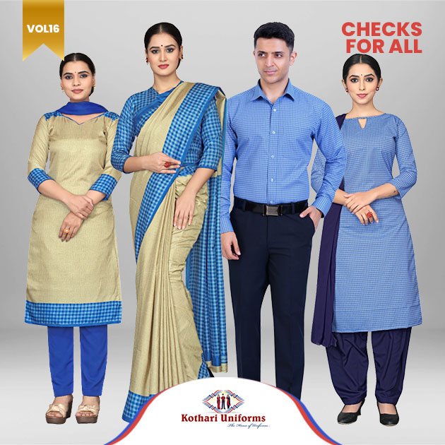 Checks For All - CFA1 Collection | Kothari Uniforms | 1 Team One ...