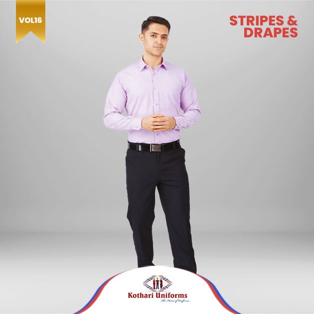 MSTD4 - Corporate Mens Uniforms | Kothari Uniforms | Stripes & Drapes