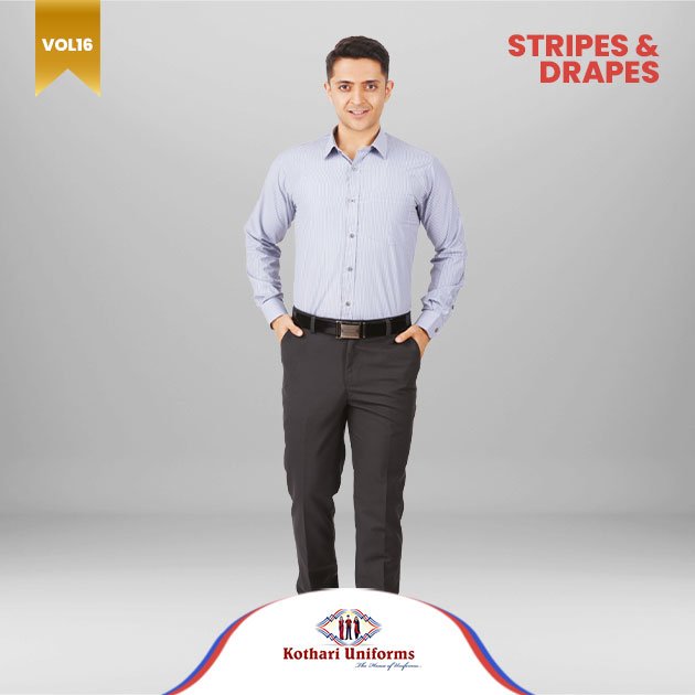 MSTD5 - Corporate Mens Uniforms | Kothari Uniforms | Stripes & Drapes