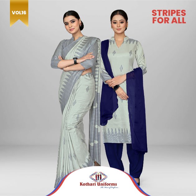 SFA2 - Saree Salwar Uniform Combo | Kothari Uniforms | Stripes For All