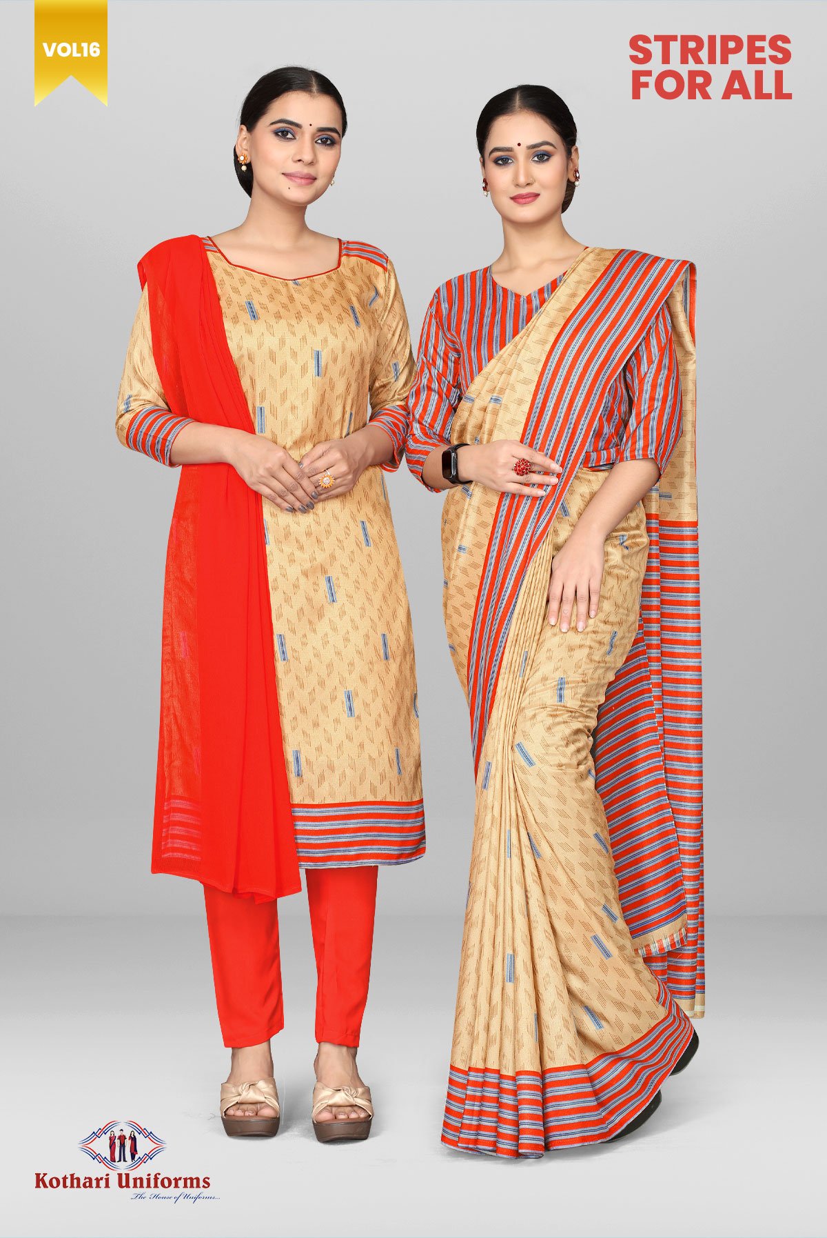 SFA7 - Saree Salwar Uniform Combo | Kothari Uniforms | Stripes For All