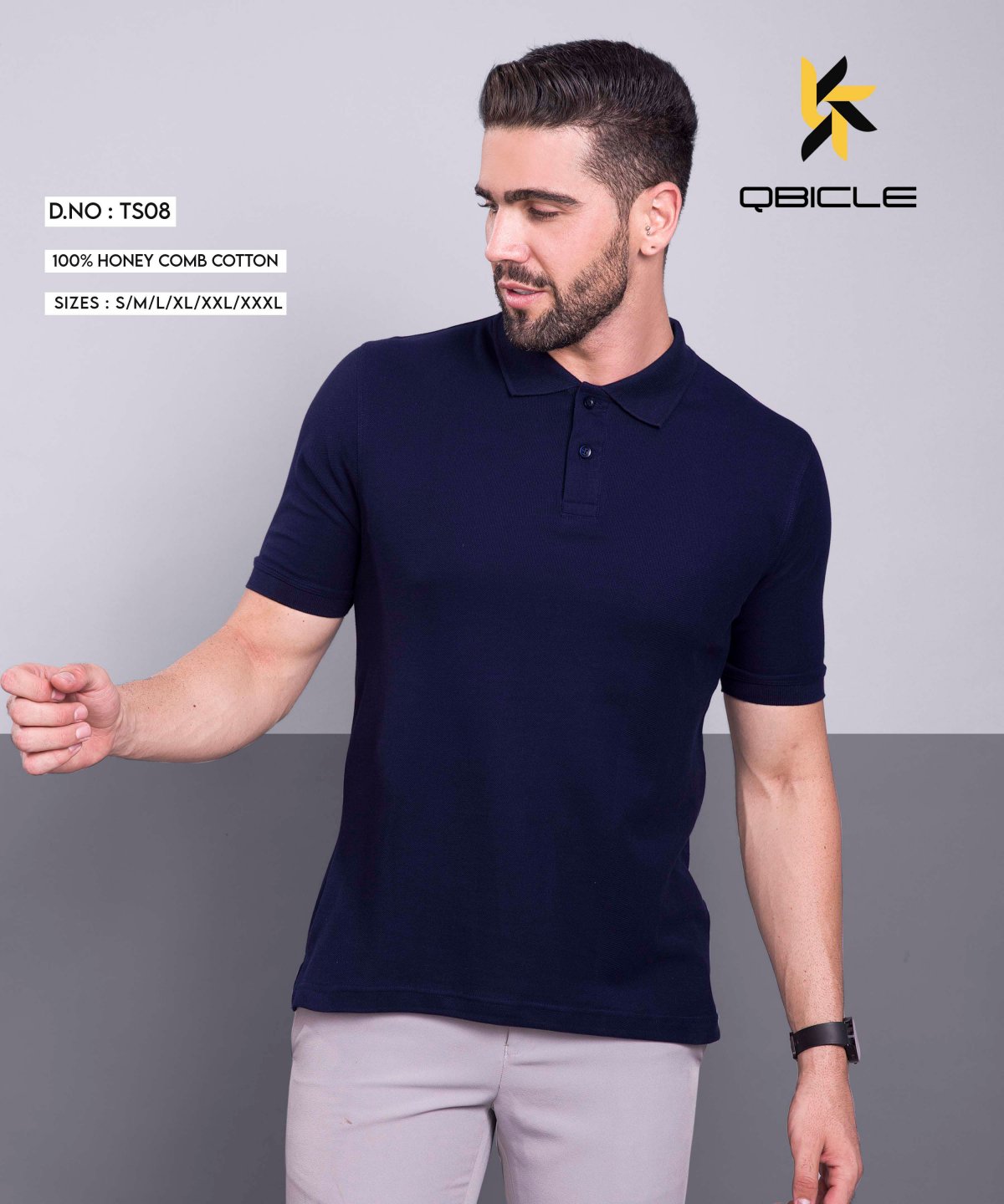 TS08 - Corporate Uniform Tshirts | Kothari Uniforms | Qbicle