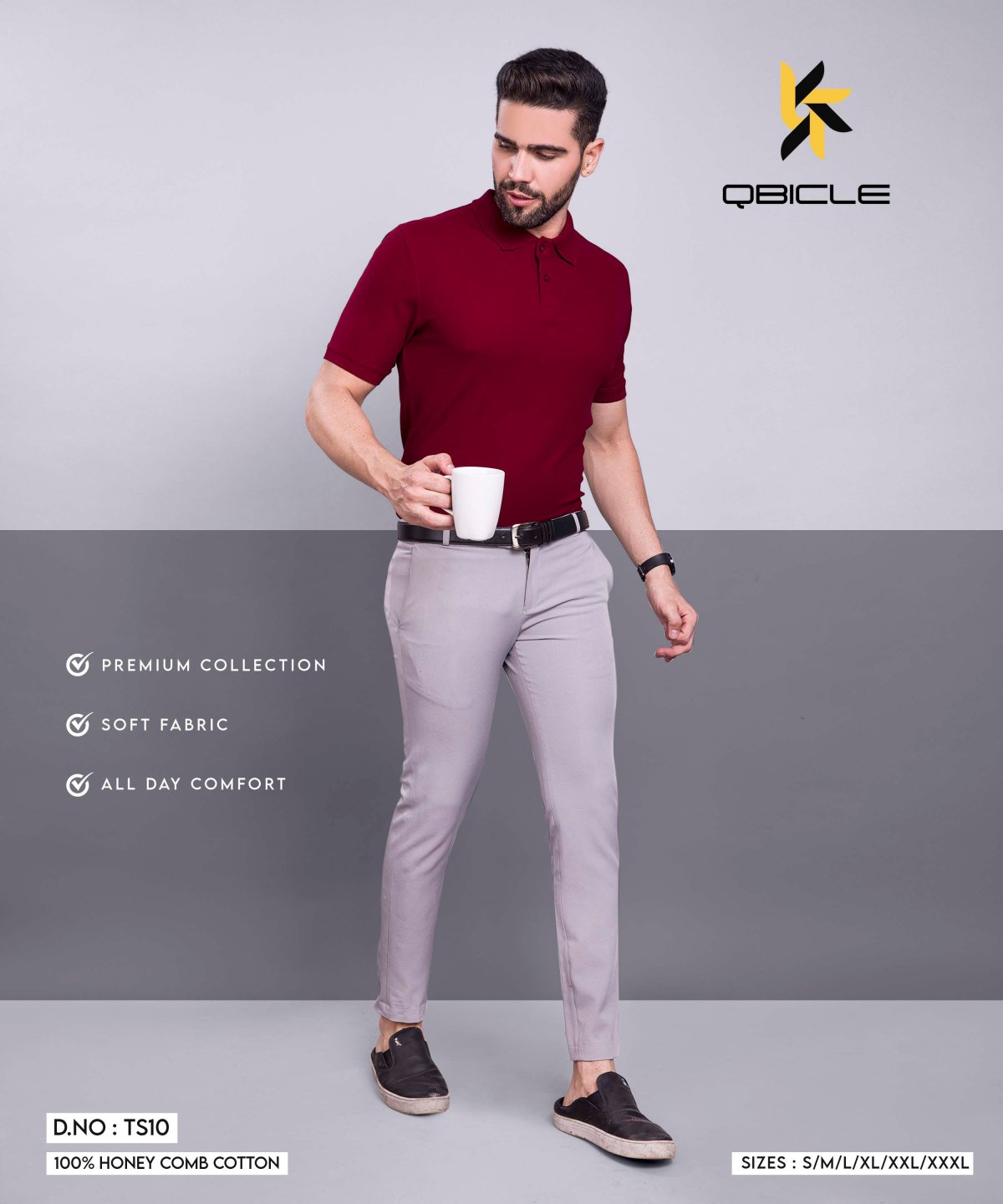 TS10 - Corporate Uniform Tshirts | Kothari Uniforms | Qbicle
