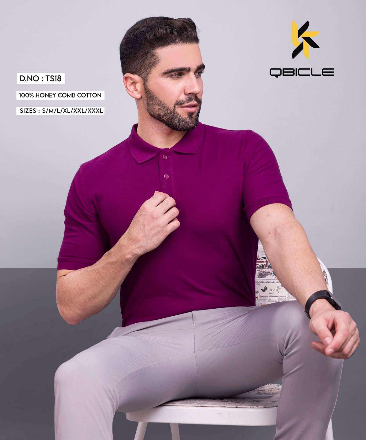 TS18 - Corporate Uniform Tshirts | Kothari Uniforms | Qbicle