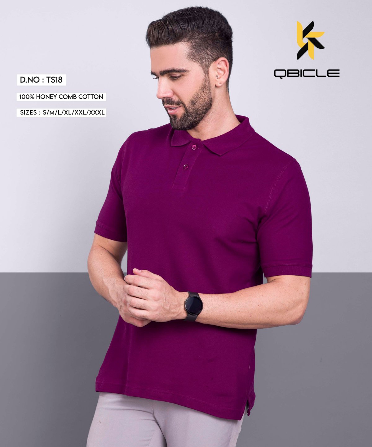 TS18 - Corporate Uniform Tshirts | Kothari Uniforms | Qbicle