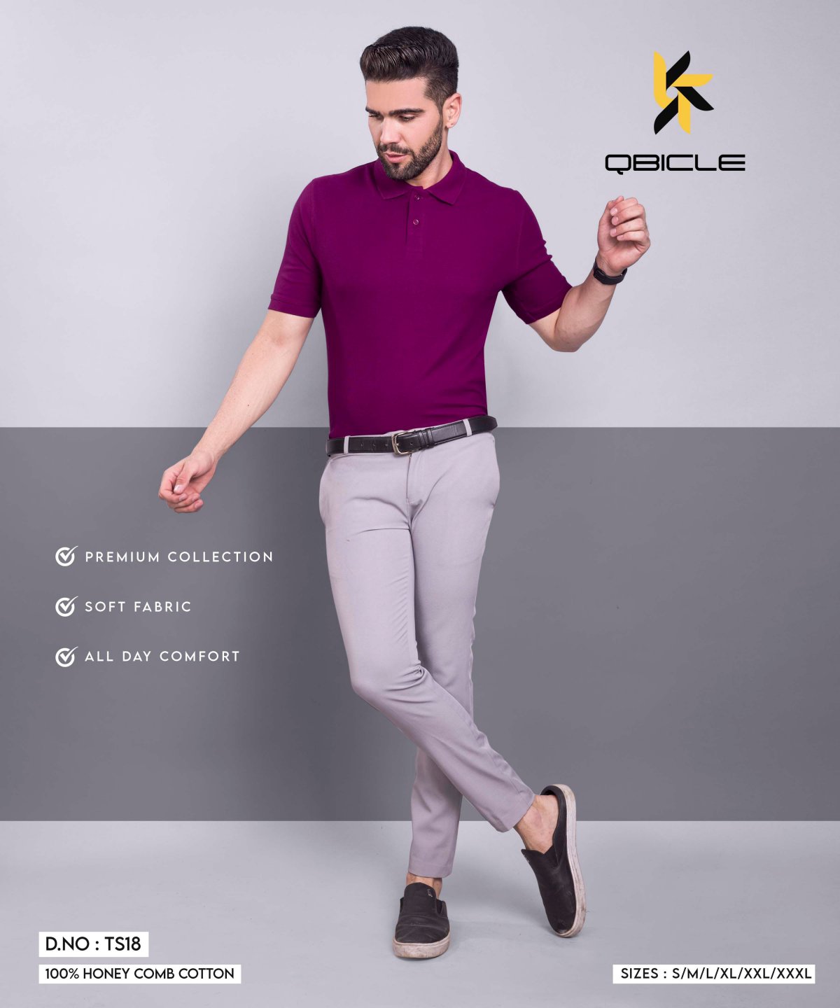 TS18 - Corporate Uniform Tshirts | Kothari Uniforms | Qbicle
