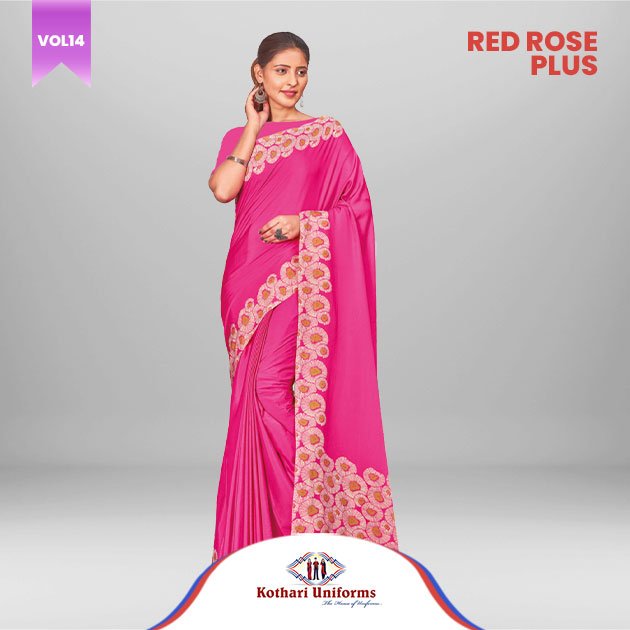 RPS4B - Uniform Sarees | Kothari Uniforms | Red Rose Plus