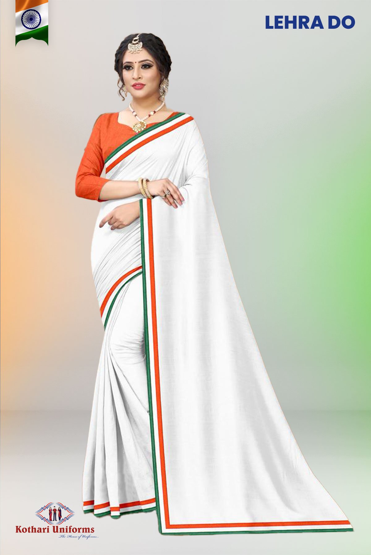 Lehra Do 01 - Special Edition Uniform Saree | Kothari Uniforms