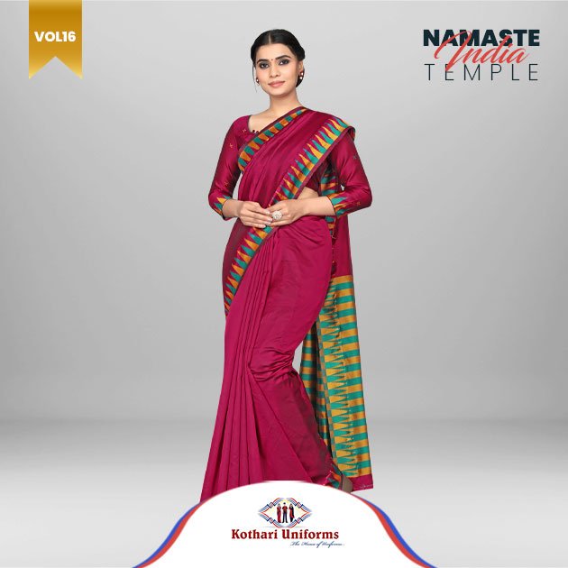 NIT3 - Uniform Sarees | Kothari Uniforms | Namaste India Temple