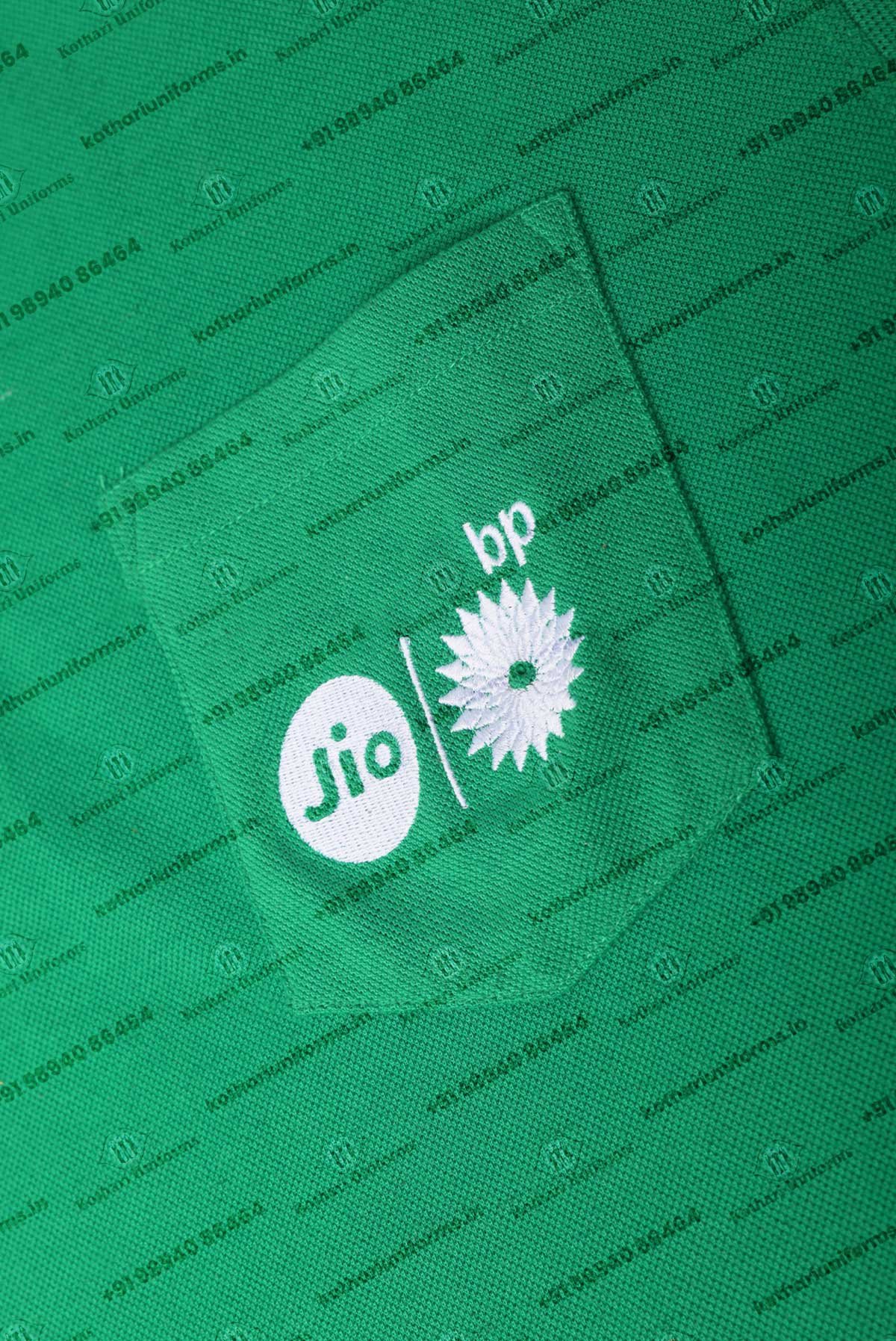Jio BP Green Branded T-Shirt | Jio BP Uniforms | Stylish Workwear for ...