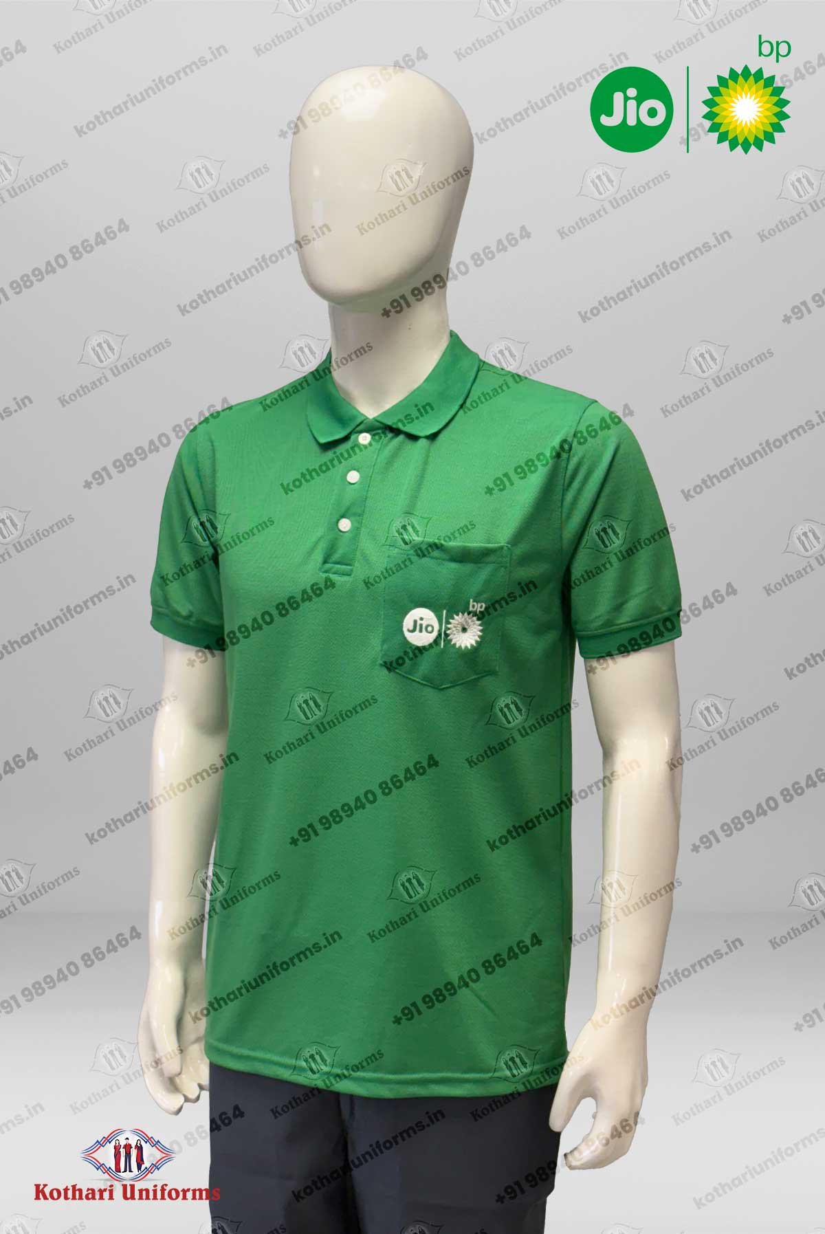 Jio BP Green Branded T-Shirt & pant | Jio BP Uniforms | Stylish ...