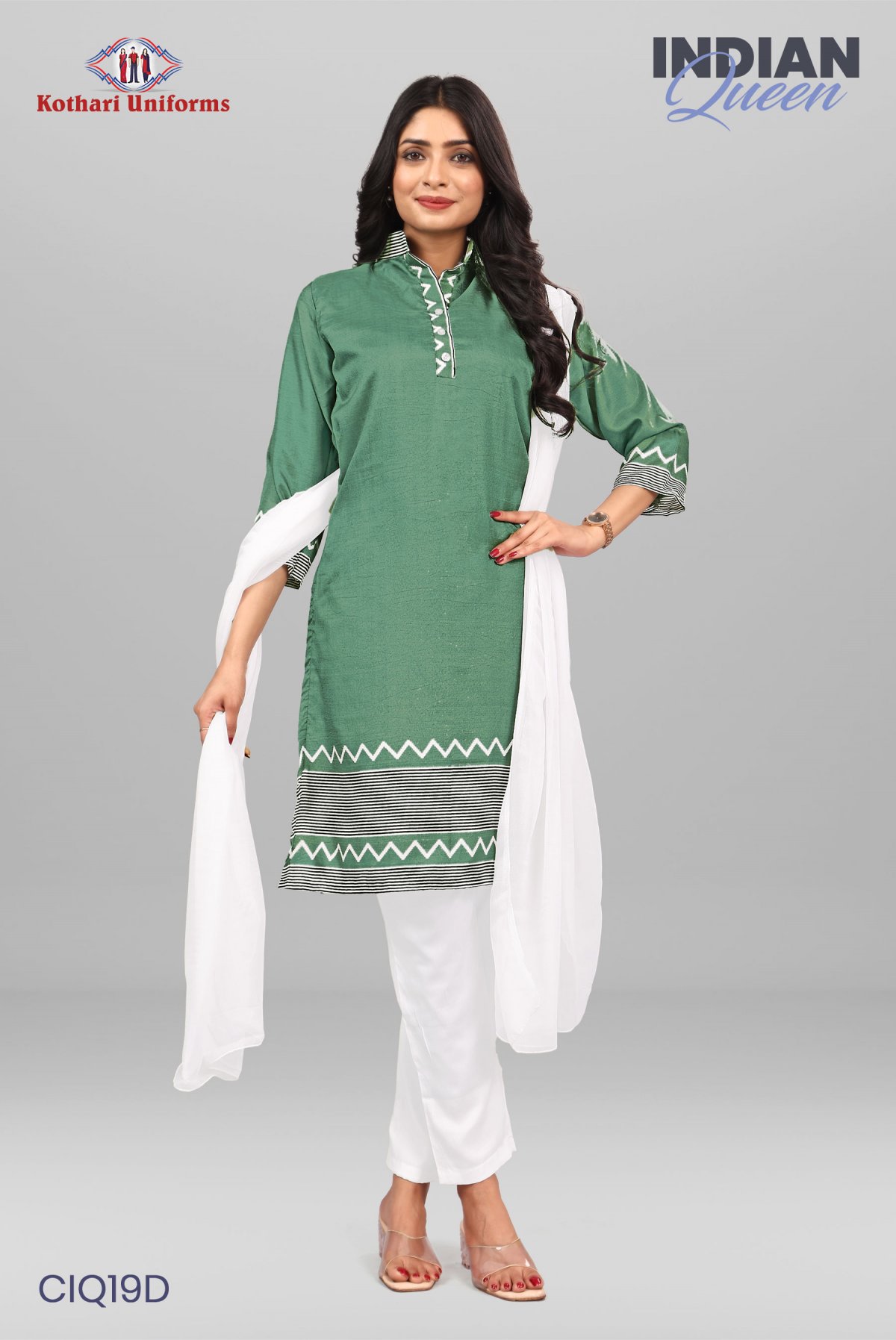 CIQ19D - Uniform Salwar Suit | Kothari Uniforms | Uniforms For Teachers