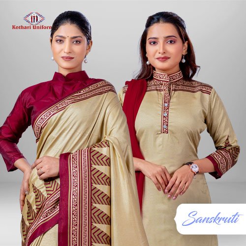 SA1A- Uniform Saree | Kothari Uniforms | Uniforms For Teachers