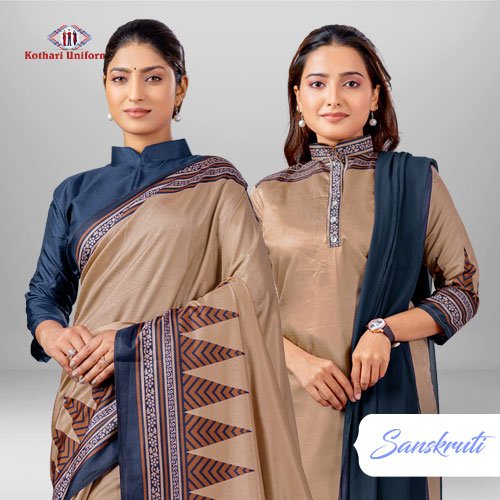 SA1D- Uniform Saree | Kothari Uniforms | Uniforms For Teachers