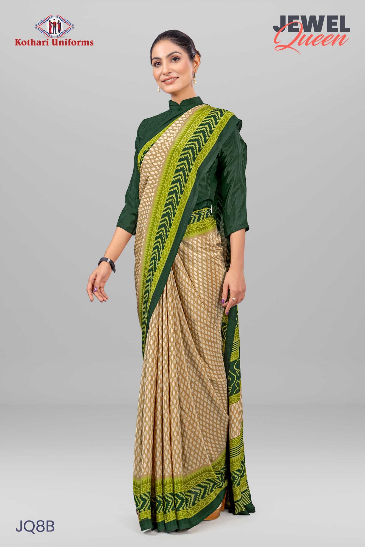 JQ8B - Uniform Sarees | Kothari Uniforms | Jewel Queen