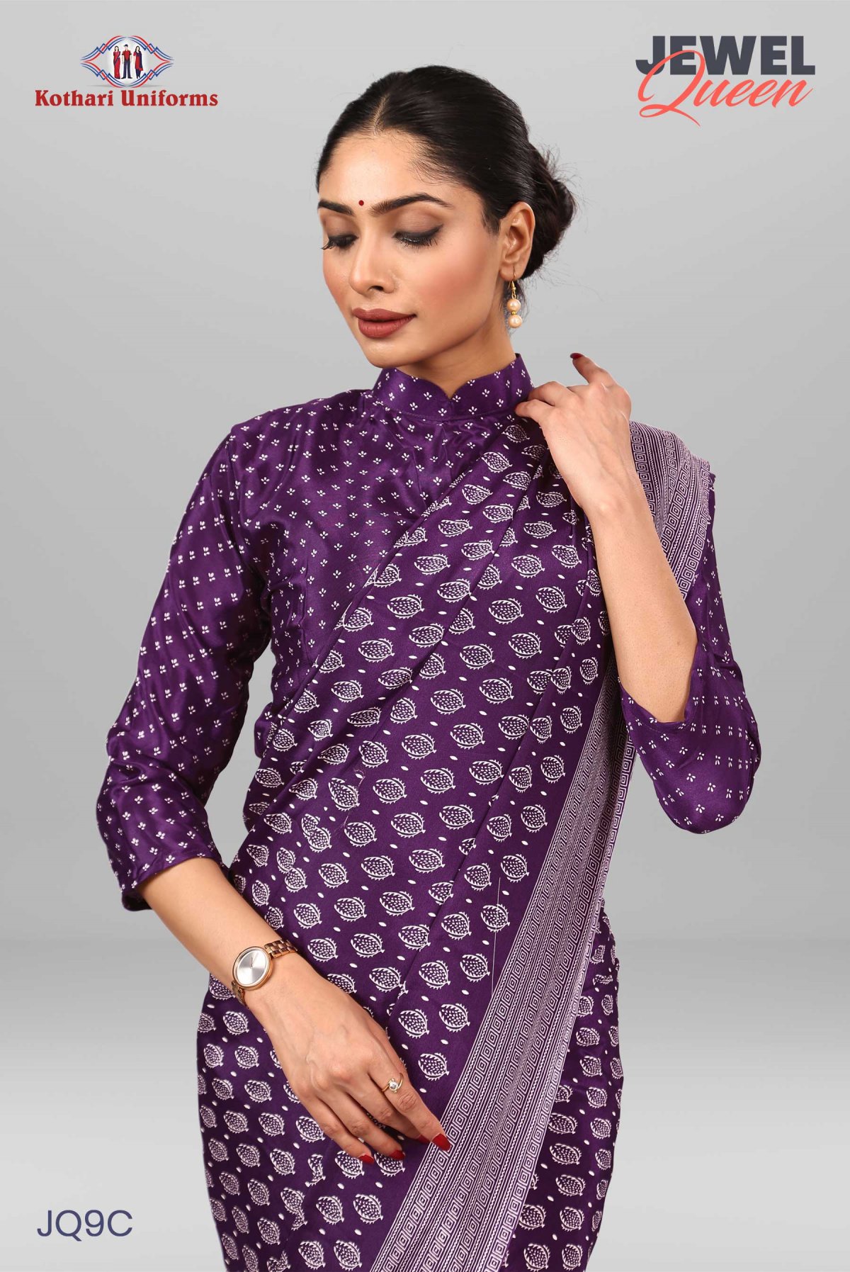 JQ9C - Uniform Sarees | Kothari Uniforms | Jewel Queen